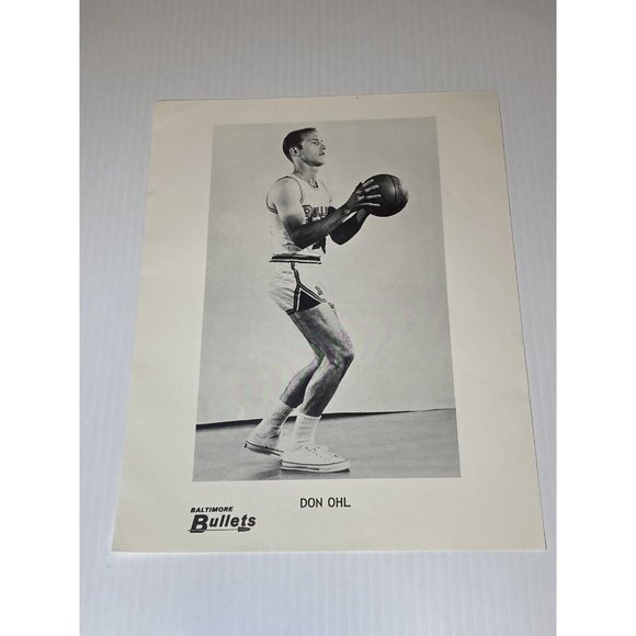 Wall Decor | Vtg Don Ohl Baltimore Bullets Basketball Original Team ...